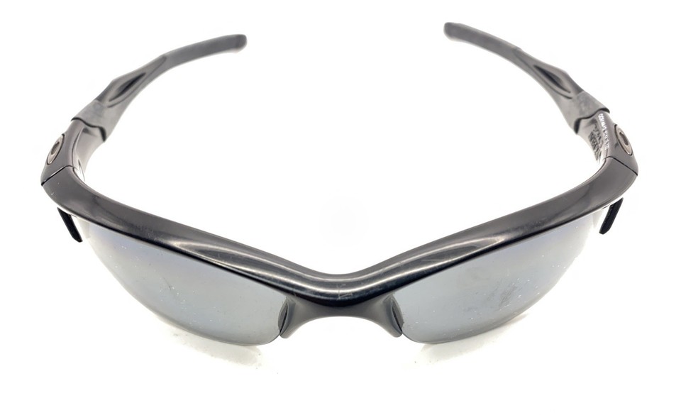 Oakley Half Jacket 2.0 Polished Black Half Rim Wrap Sunglasses Frames ...