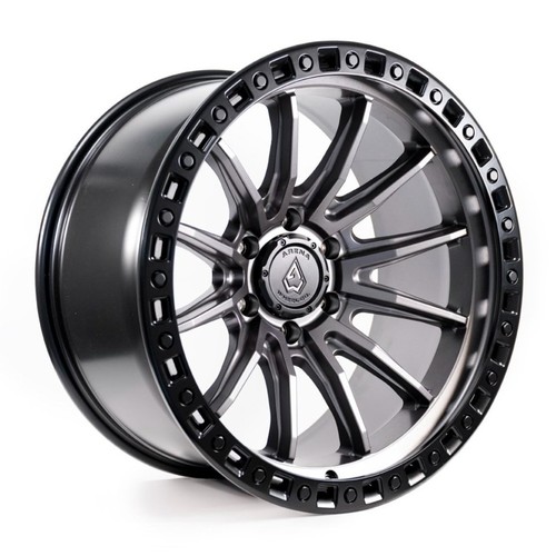 20x9 Arena Mission 6x5.5/6x139.7 20 Gun Metal Black Lip Wheels Rims Set ...