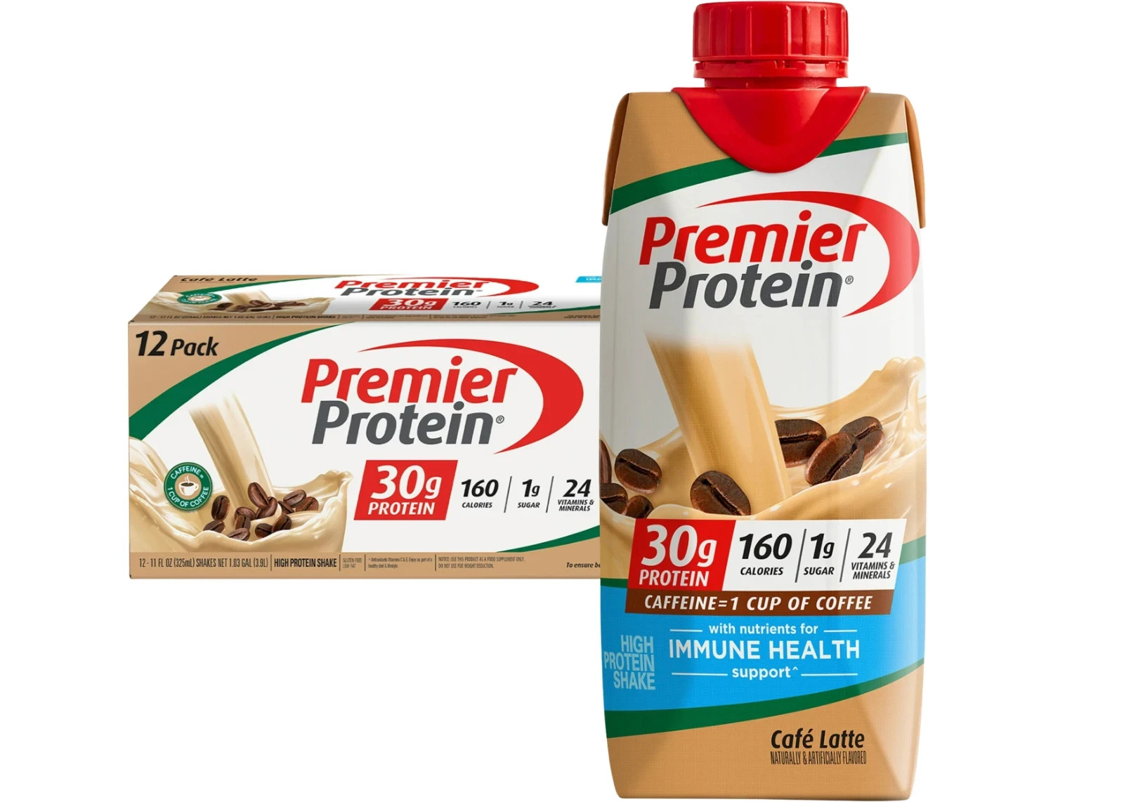 Premier Protein Shake, Café Latte, 30g Protein, 11 Fl Oz, 12 Ct | eBay