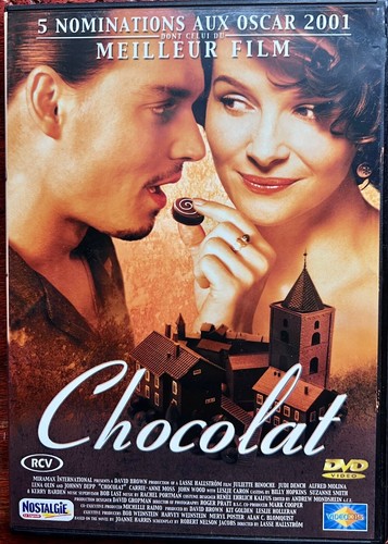 Chocolat DVD avec Johnny Depp, Juliette Binoche, Julie Dench Oscar 2d rôle | eBay