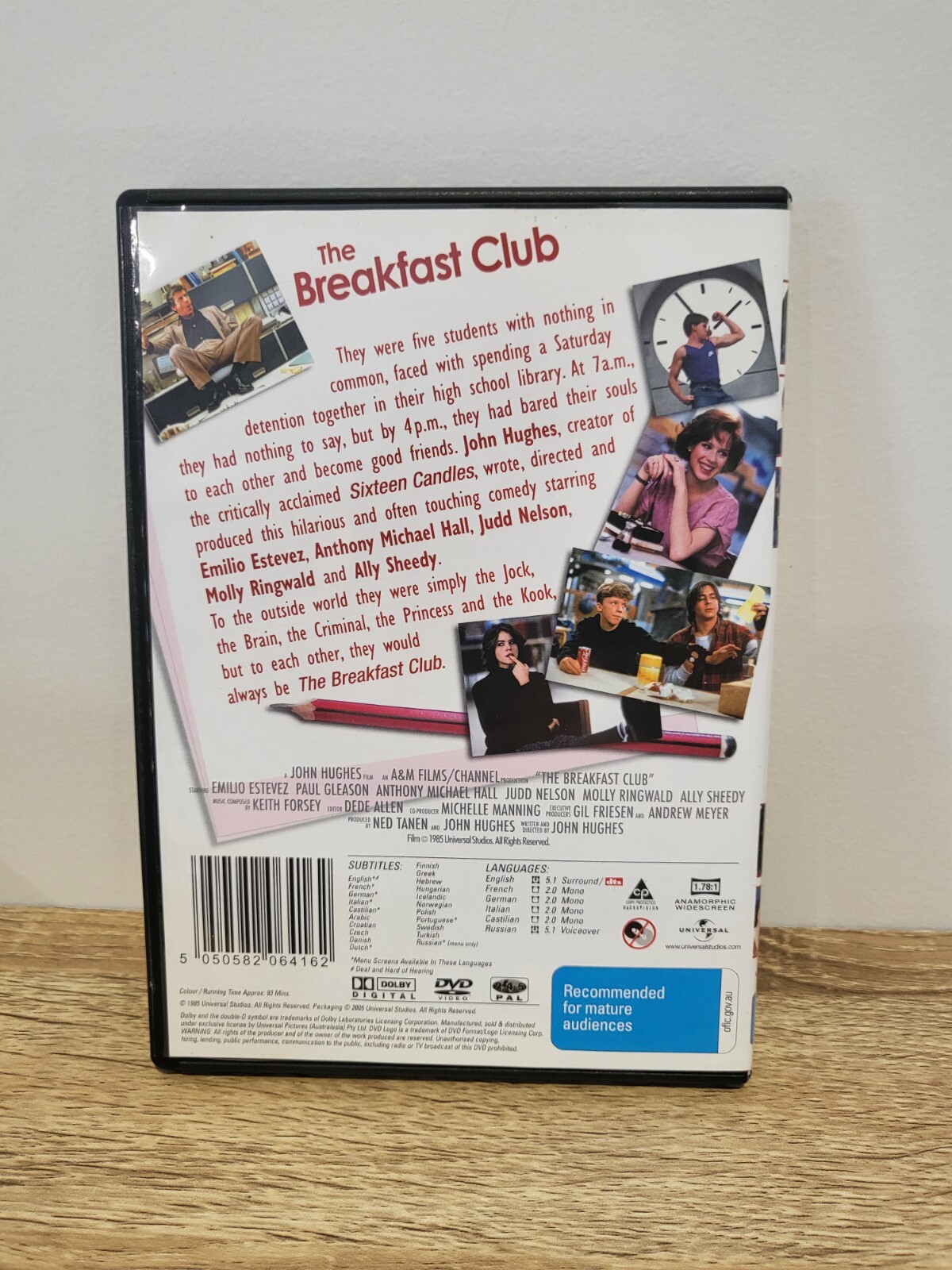 The Breakfast Club (DVD, 1985) 5050582064162 | eBay