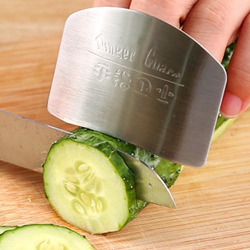 Kitchen Finger Hand Protector Guard Stainless Steel Chop Slice Shield ...