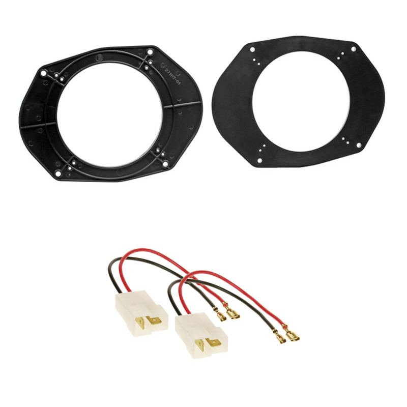 Lautsprecherringe Ring 130mm + LSP Boxen Adapter für Ford Fiesta Fusion ...