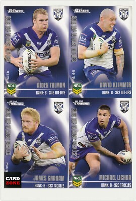 2017 TLA NRL TRADERS TRADING CARD PIECES OF PUZZLES TEAM SET (4 ...