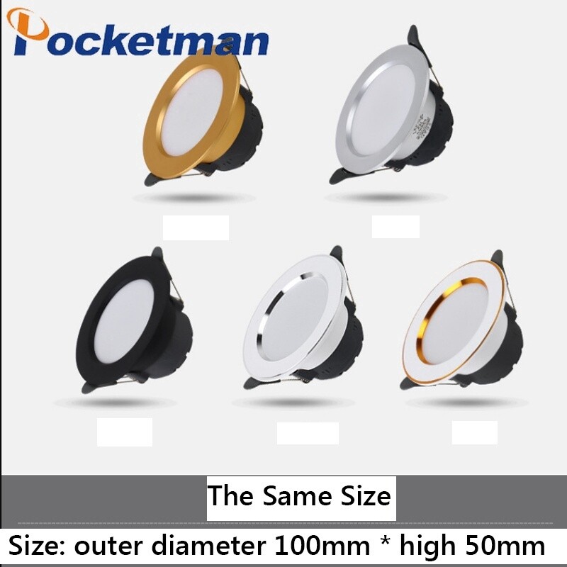 10Pack Dimmable LED Downlight Spotlight 5W Recessed Ceilinglight ...