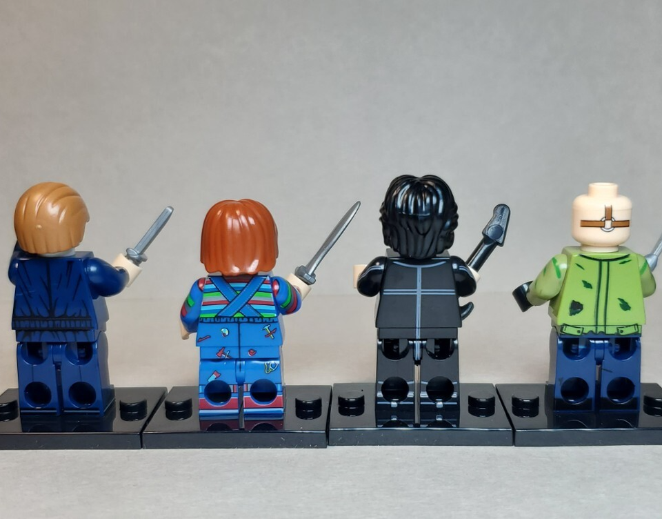 8 Custom Lego Horror Movie Creepy Minifigures Chucky, Krueger, Jason ...