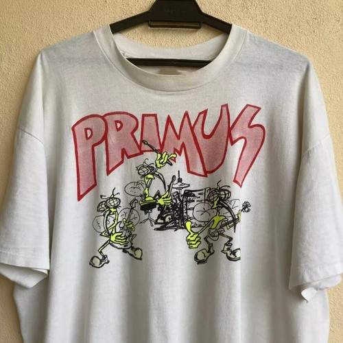 Primus Music rock band tour short sleeve white shirt KV29297 | eBay