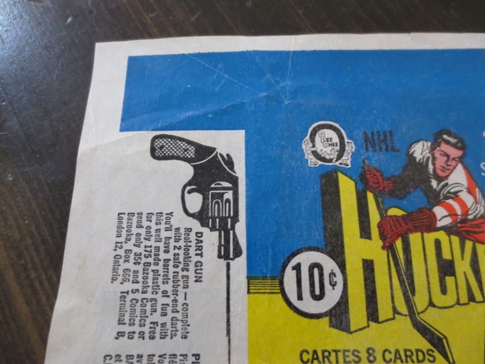 1971-1972 O-Pee-Chee Wax Pack Wrapper (2nd Series) - EXCELLENT - (a few ...