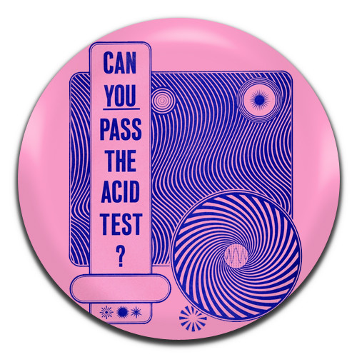 Merry Pranksters Acid Test 60's Ken Kesey 25mm / 1 Inch D Pin Button ...