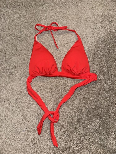 Victorias Secret Red Small Push-Up Halter Bikini Swim Top Swimsuit | eBay