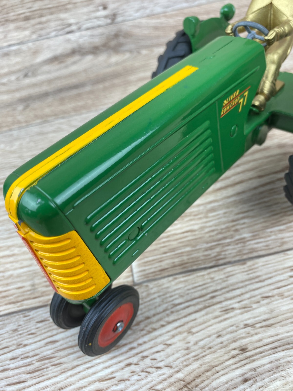 Rare 1950’s Slik Toy Oliver Row Crop 77 Tractor with Gold Farmer 1/16 ...