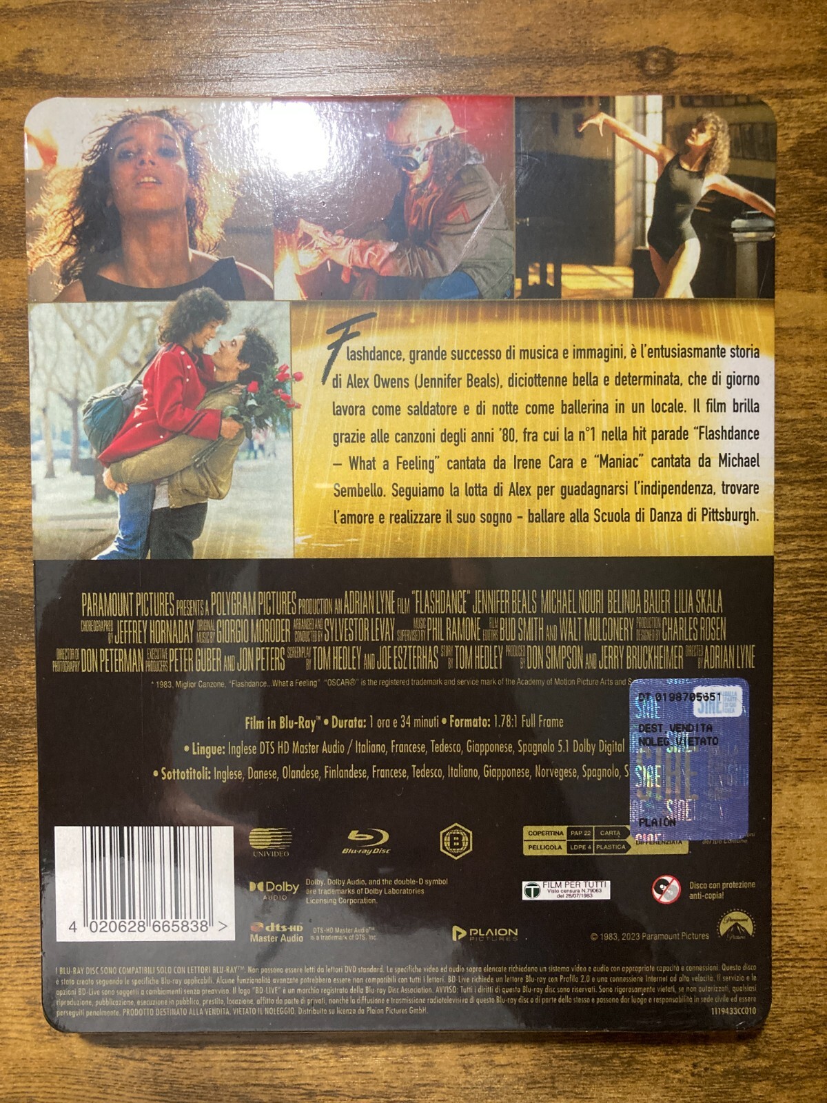 Flashdance w. Steelbook (Blu-ray, 1983, EU Import, Region B - READ) *NEW* | eBay