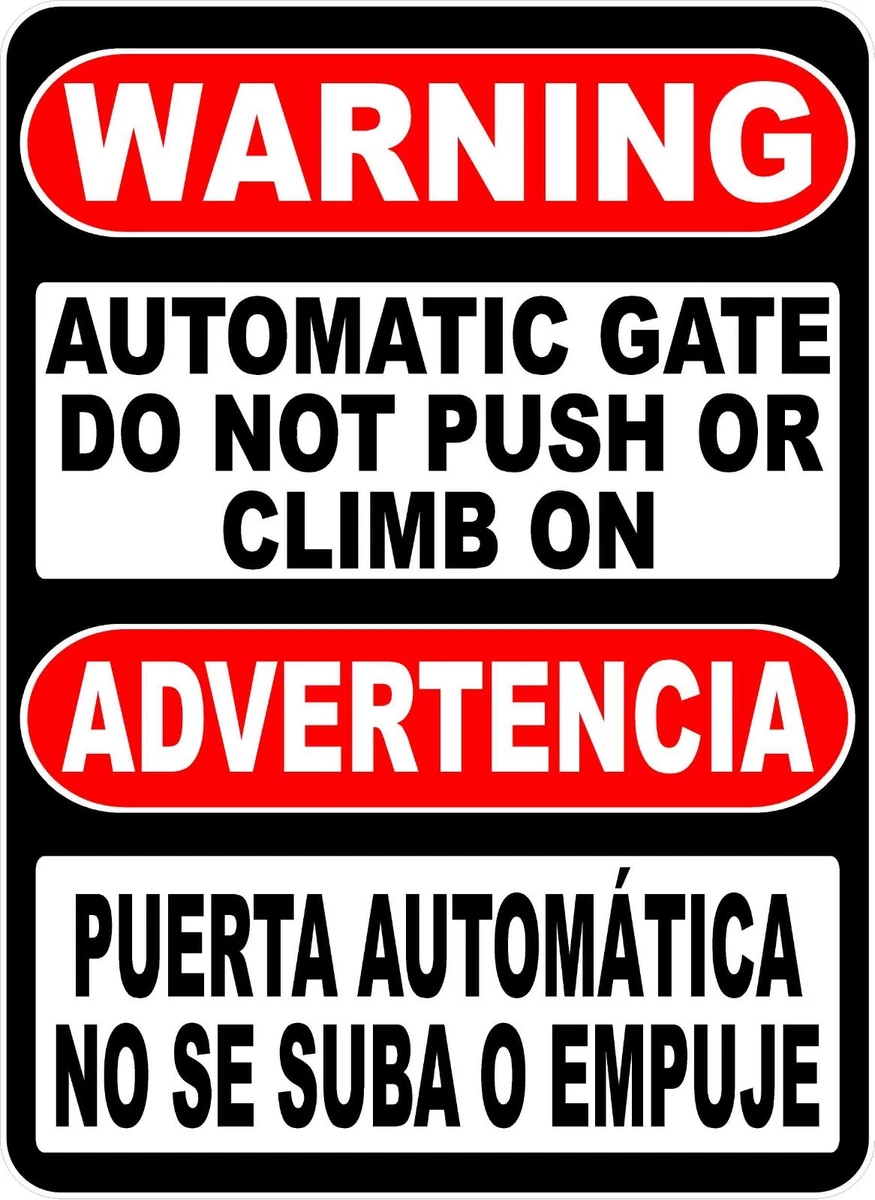 Warning Signs In Spanish