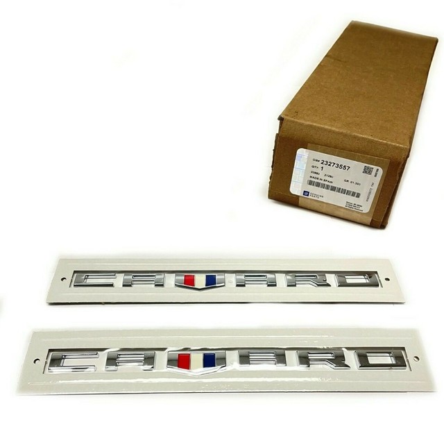 2016-2020 Chevy Camaro LS LT SS Zl1 Chrome Heritage Fender Emblems GM ...