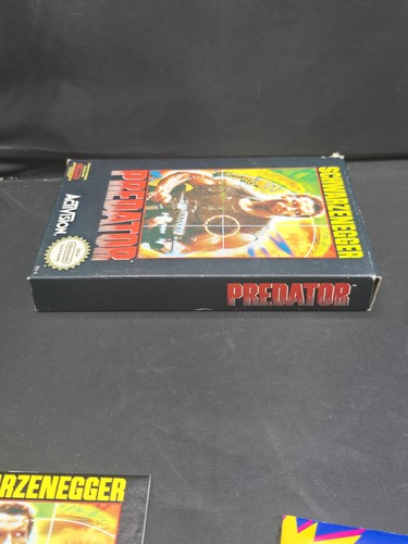 Predator Nintendo NES Complete CIB Box Manual Inserts Tested Authentic ...