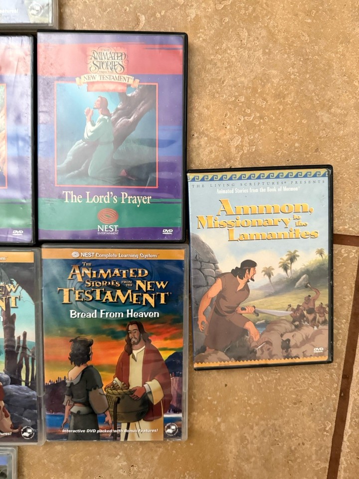 Lot of 25 Nest Animated Stories From The Bible & New Testament ...