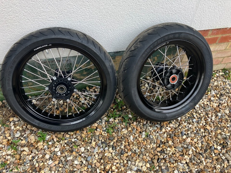 KTM 1290 Super Adventure R Powerparts Tubeless Supermoto Wheels Tyres ...
