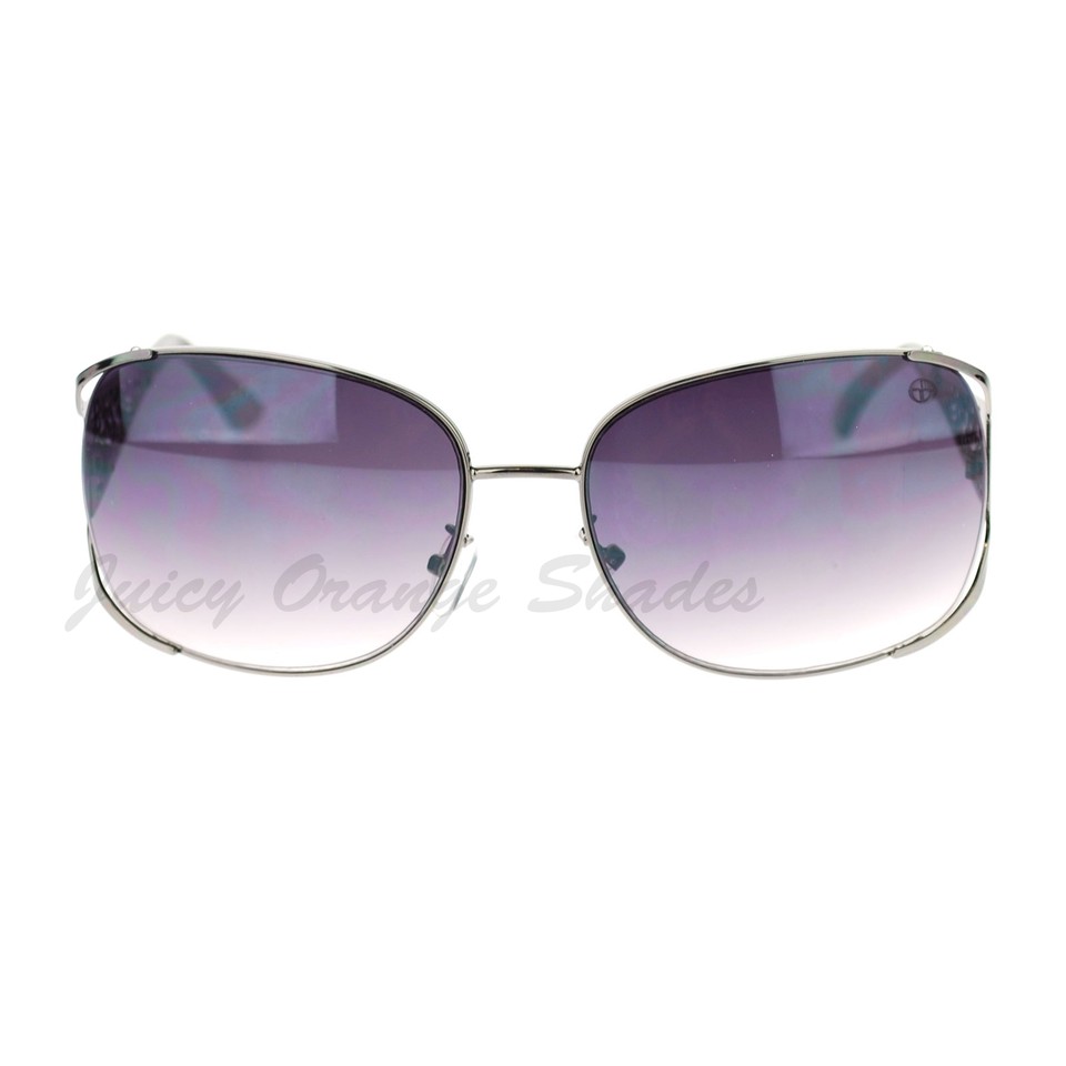 Vintage Fashion Womens Sunglasses Rectangular Open Side Frame | eBay