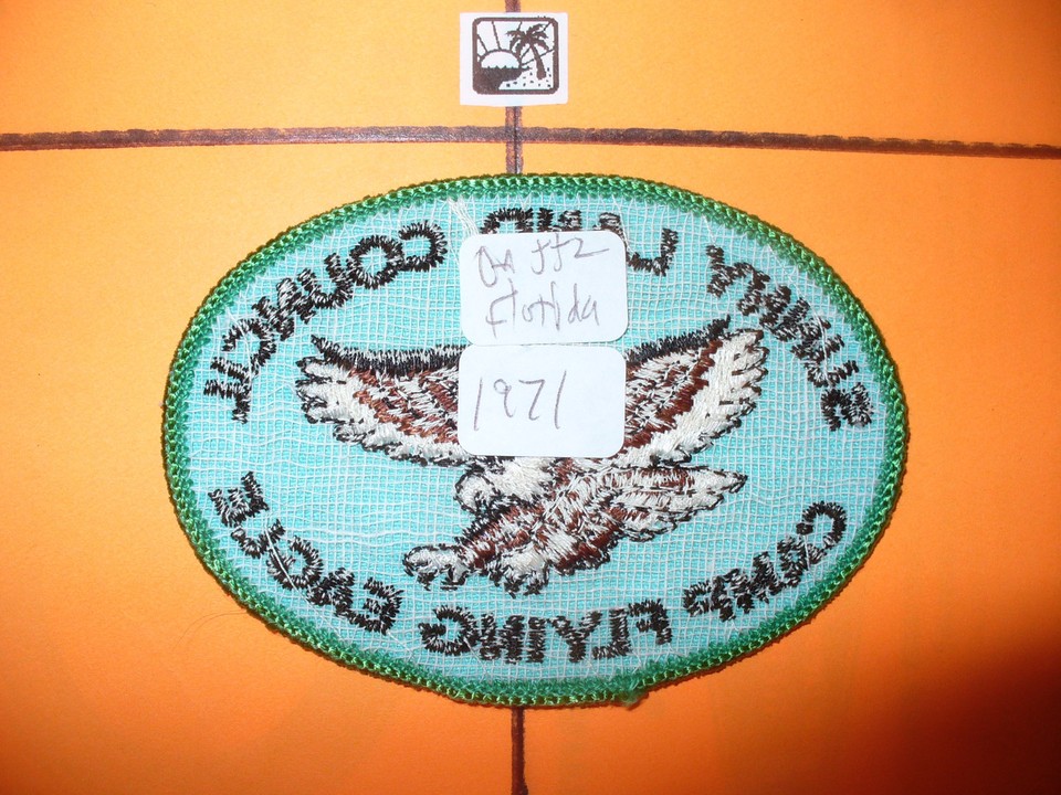 1971 Camp Flying Eagle Patch,pp, Sunny Land Council,BSA,CB,OA 219,552 ...