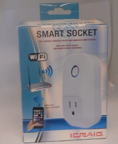 ICRAIG SMART SOCKET WIFI FOR APPLE AND ANDROID SMARTPHONES 731398503018 ...
