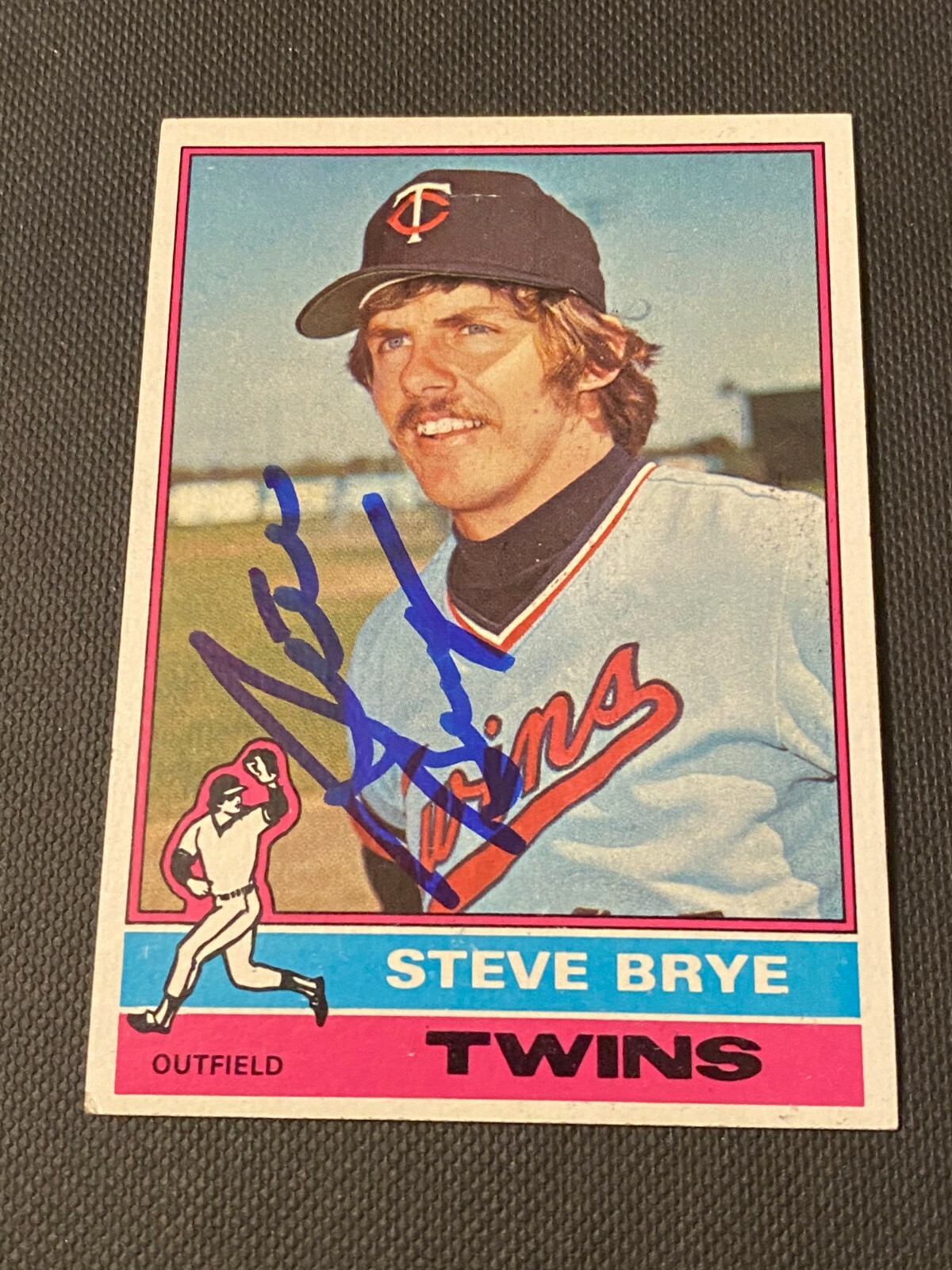 Steve Brye Signed 1976 Topps Card Auto Minnesota Twins Autograph ...