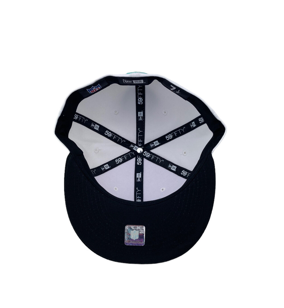 New Era Las Vegas Raiders NFL 59 fifty fitted white, black hat cap | eBay