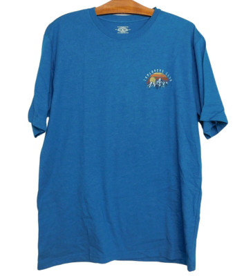 GH BASS & CO MEN'S GRAPHIC EXPLORERS CLUB SHIRT (BLUE SAPPHIRE HT ...