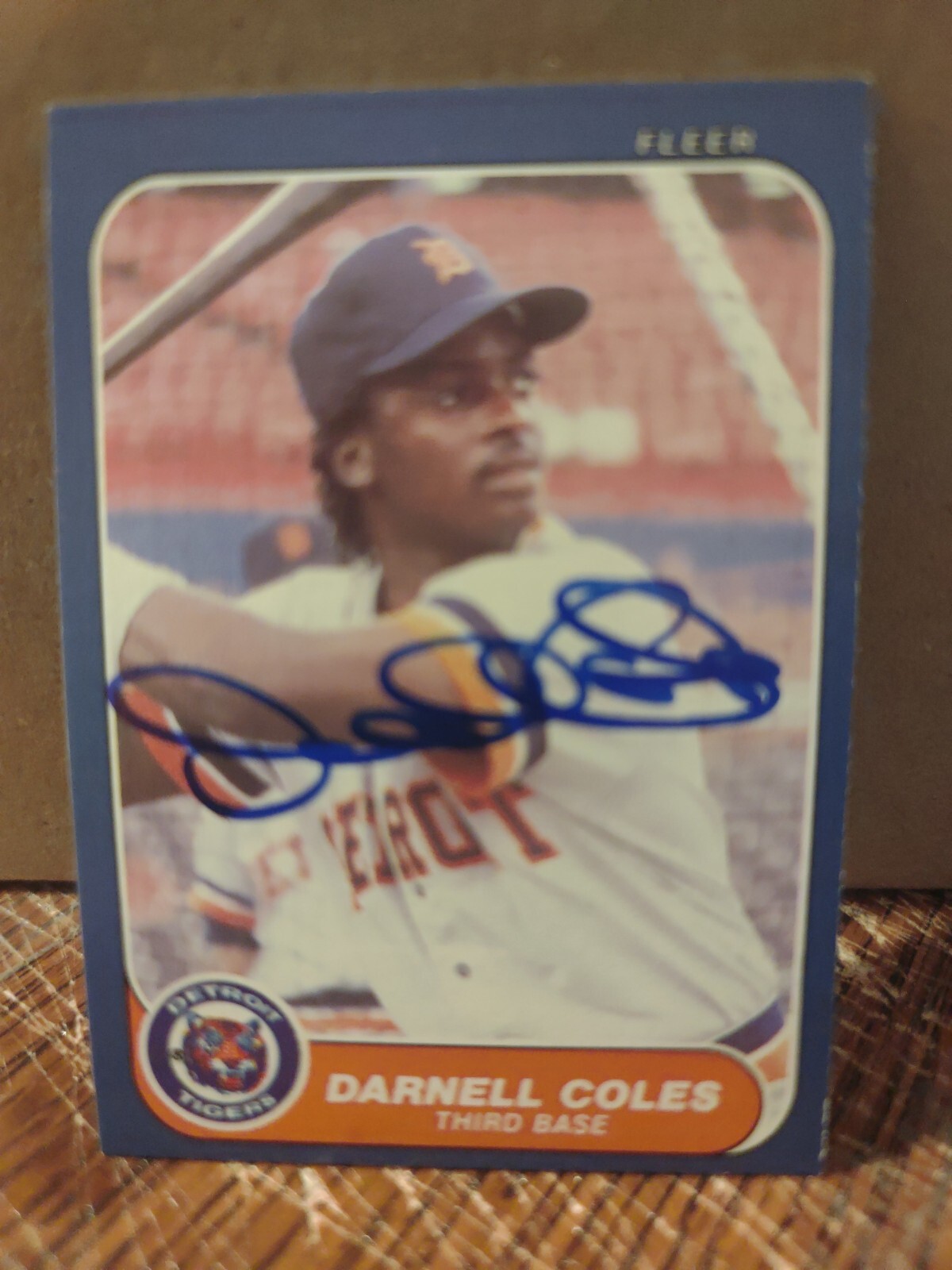 Darnell Coles Autographed 1986 Fleer Update Signed Baseball Card #U-27 ...