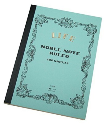 LIFE Noble Note Book RULED 8mm A4 100 sheet | eBay