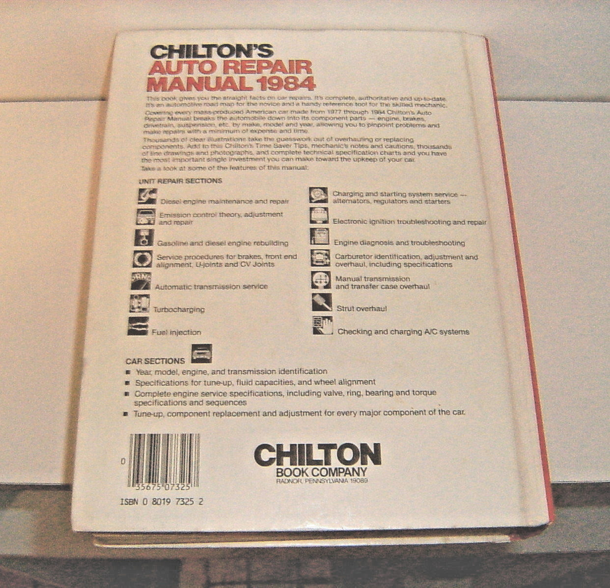 Chilton's 1984 Auto Repair Manual 1977-1984 by Chilton Automotive ...