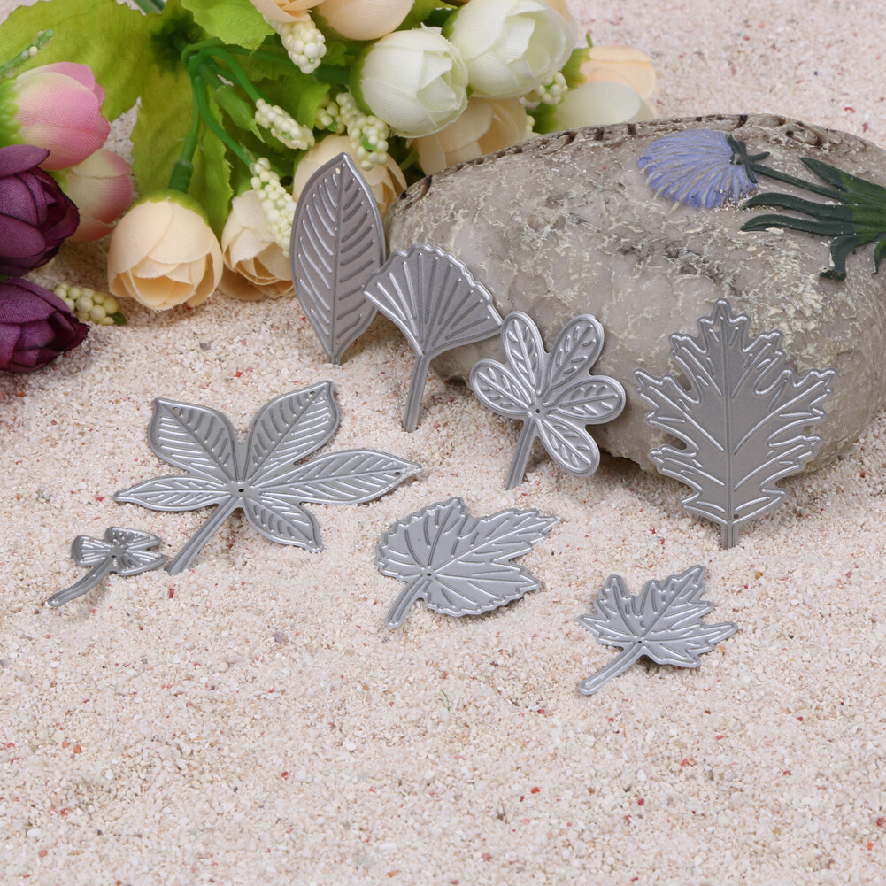 8 Metal Leaves Cutting Dies Stencils For DIY Scrapbooking Embossing | eBay