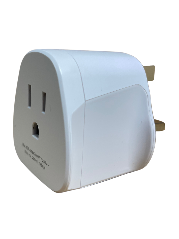 UK Visitor Travel Adaptor From USA Canada Mexico Adapter Plug To UK ...