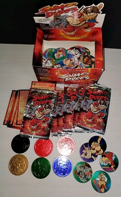 Vintage 90's Pogs: Sumo Dudes "Lot of pogs & 6 Slammers" w/ Holographic ...