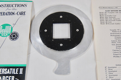 Dejur Versatile Enlarger 1 5/8 x 1 5/8 Film Rotating Negative Carrier ...