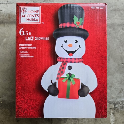 6.5 Ft. LED Snowman Christmas Airblown Inflatable 313104633648| eBay