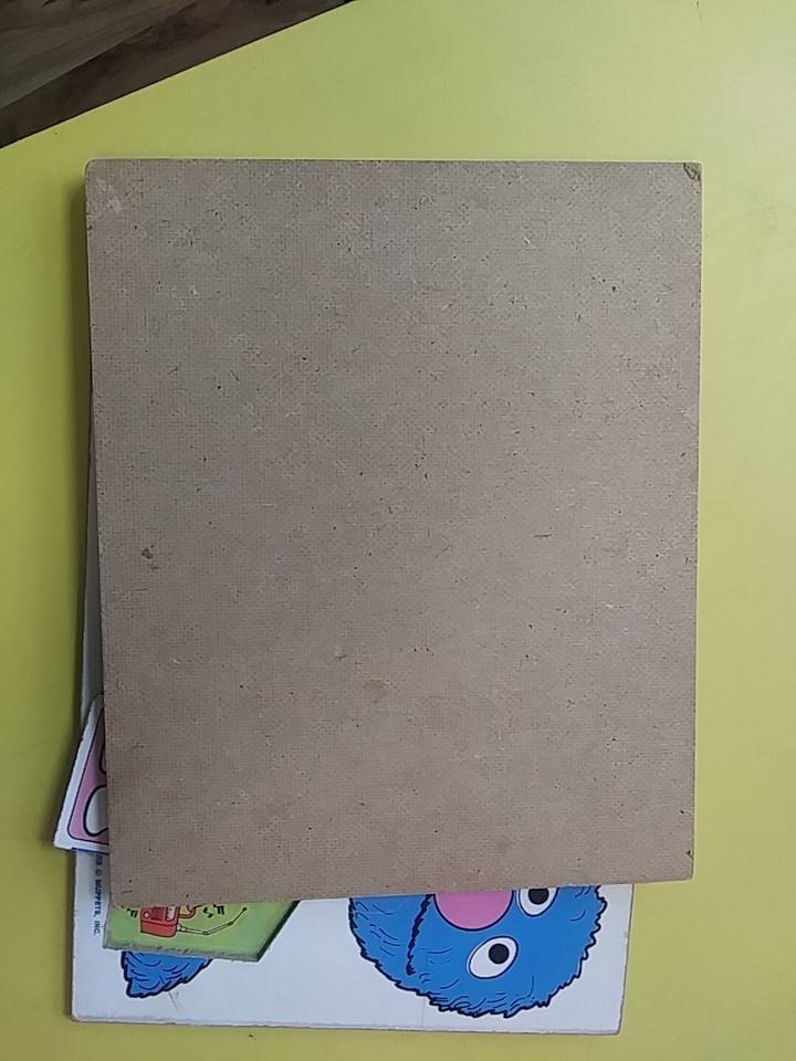 2 Vintage Playskool wood Grover & Sesame Street Wood Puzzles | eBay