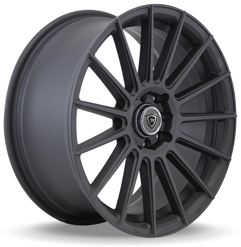4 ~ 18x8 White Diamond W3193 Matte Black custom wheels 5x110 / 5x114.3 ...