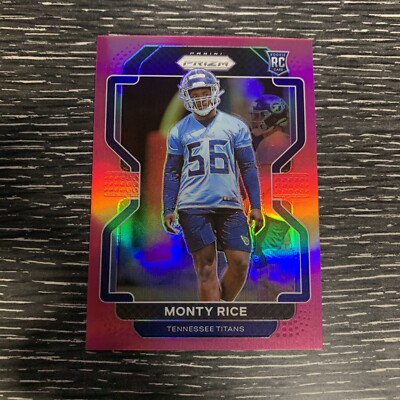 2021 PANINI PRIZM PINK #420 MONTY RICE RC TENNESSEE TITANS 9BC | eBay