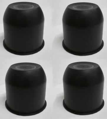 4 - Black Hub Center Cap 4.25 Trailer Camper Travel Truck Cover Rim ...
