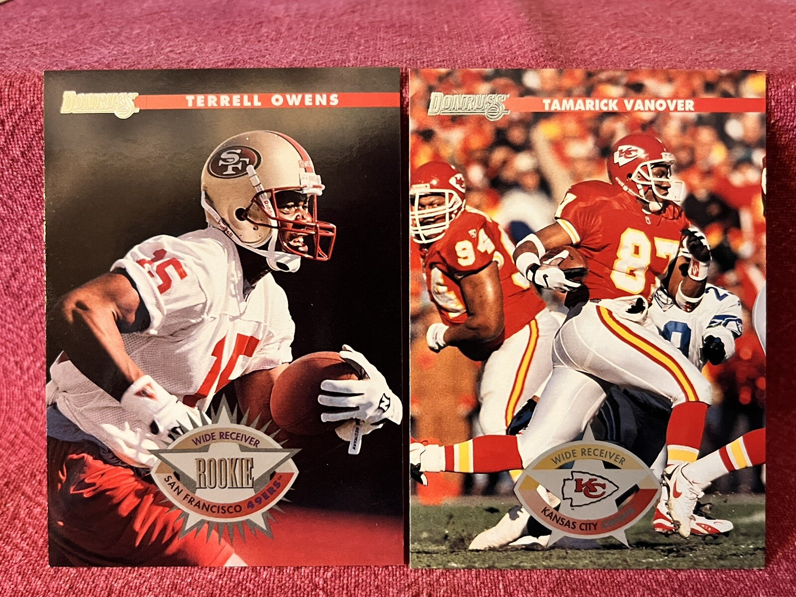 (2)1996 Donruss Terrell Owens RC #237 & Tamarik Vanover #124 | eBay