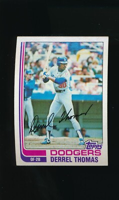 1982 Topps #348 Derrel Thomas * OF-2B * Los Angeles Dodgers * NM * | eBay