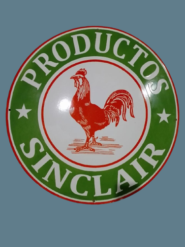 Porcelain Sinclair Enamel Metal Sign Size 30" x 30" Inches | eBay