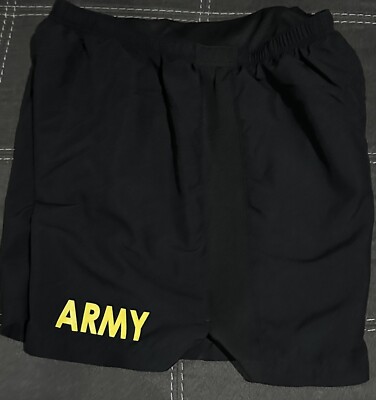 APFU Shorts Medium Army Black and Gold PT Physical Fitness USGI | eBay