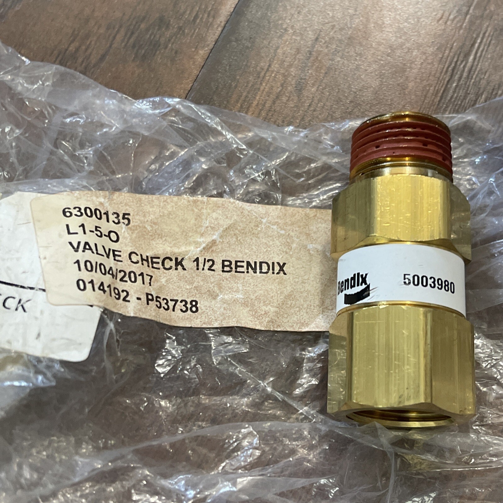 BENDIX 5003980 inline Brass check valve 1/2", NEW | eBay
