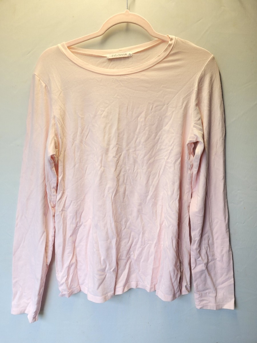 Cutloose Womens Large Cotton Spandex Shirt Long Sleeve Light Cutloose Womens Large Cotton Spandex Shirt Long Sleeve Light