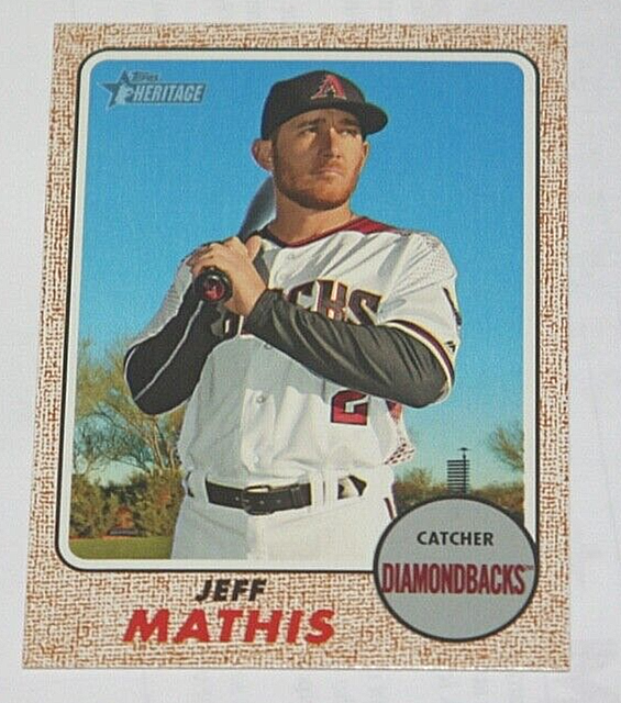 2017 Topps Heritage Gray Back - Only 10 Made - #670 Jeff Mathis ...