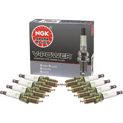 NGK Set 8 V-Power Spark Plugs For E53 E60 E63 E64 Dakota Ram 1500 2500 ...