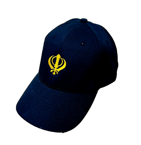 Khanda Sikh Symbol Hat & Cap For Unisex Adults - Navy Blue | eBay UK