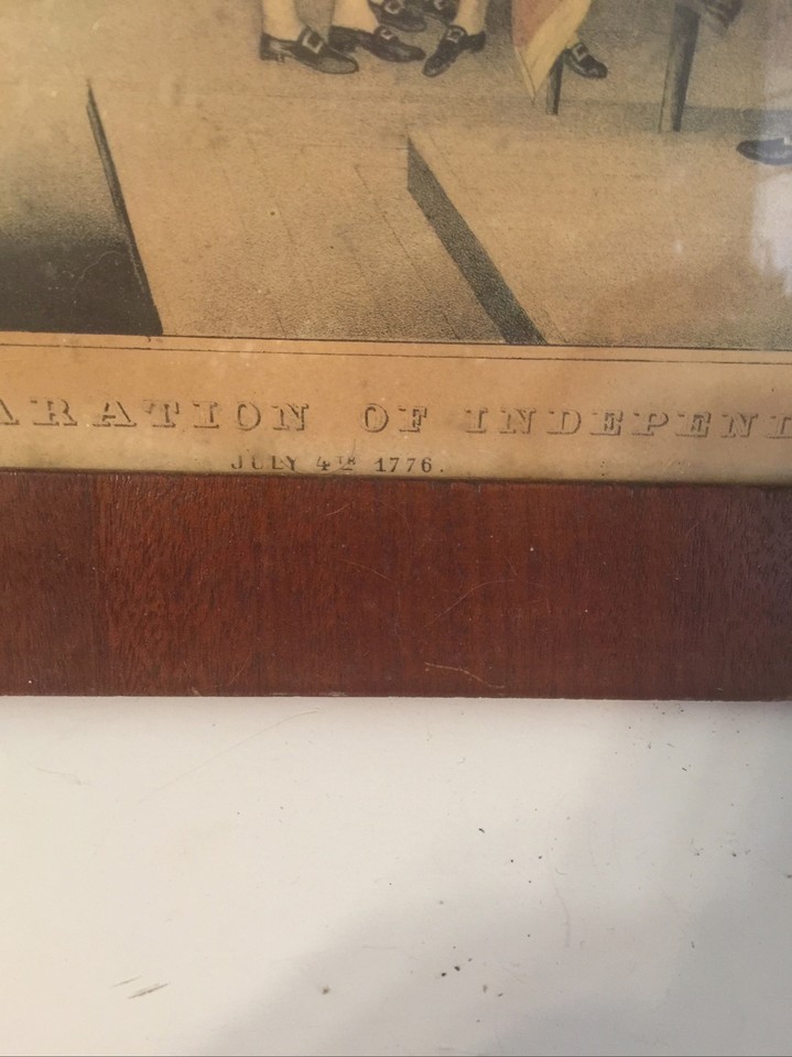 CURRIER & IVES ORIGINAL LITHOGRAPH DECLARATION OF INDEPENDENCE | eBay