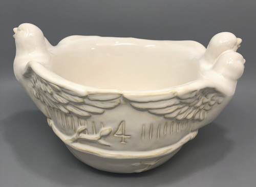 Pottery Barn 12 Twelve days Of Christmas 4 Calling Birds Serving Decor ...